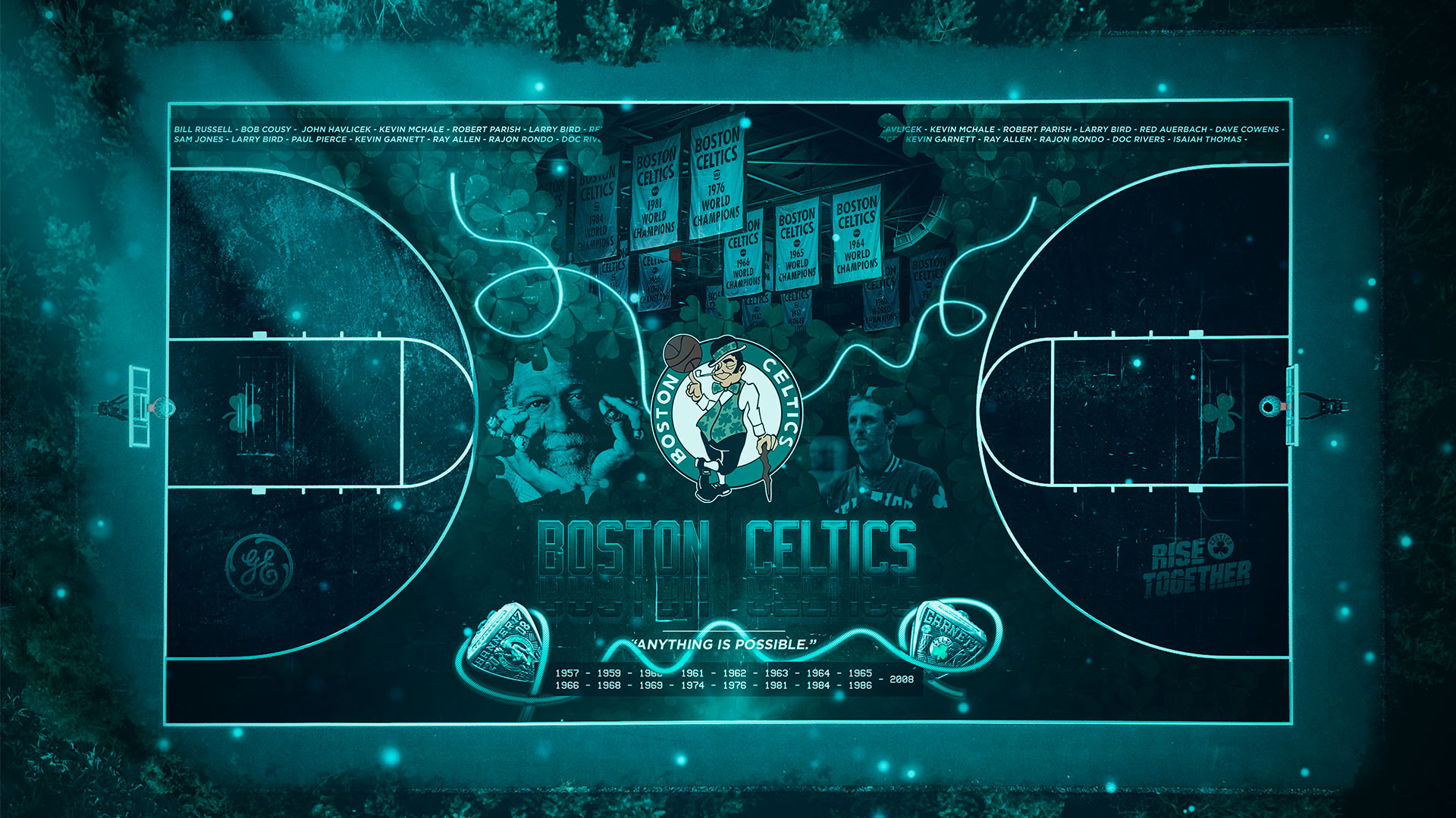 NBA - 5 parquets revisités par un graphiste français (Part 3)