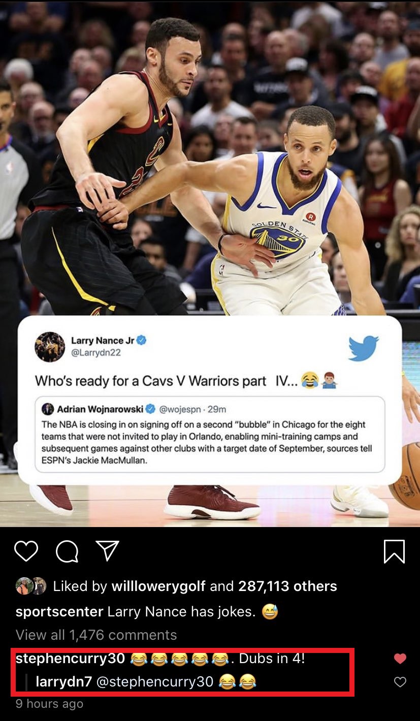 NBA - Steph Curry ne peut pas s'empêcher de troller... les Cavs