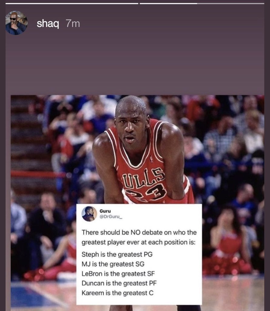 NBA - Shaq donne le GOAT à chacun des 5 postes