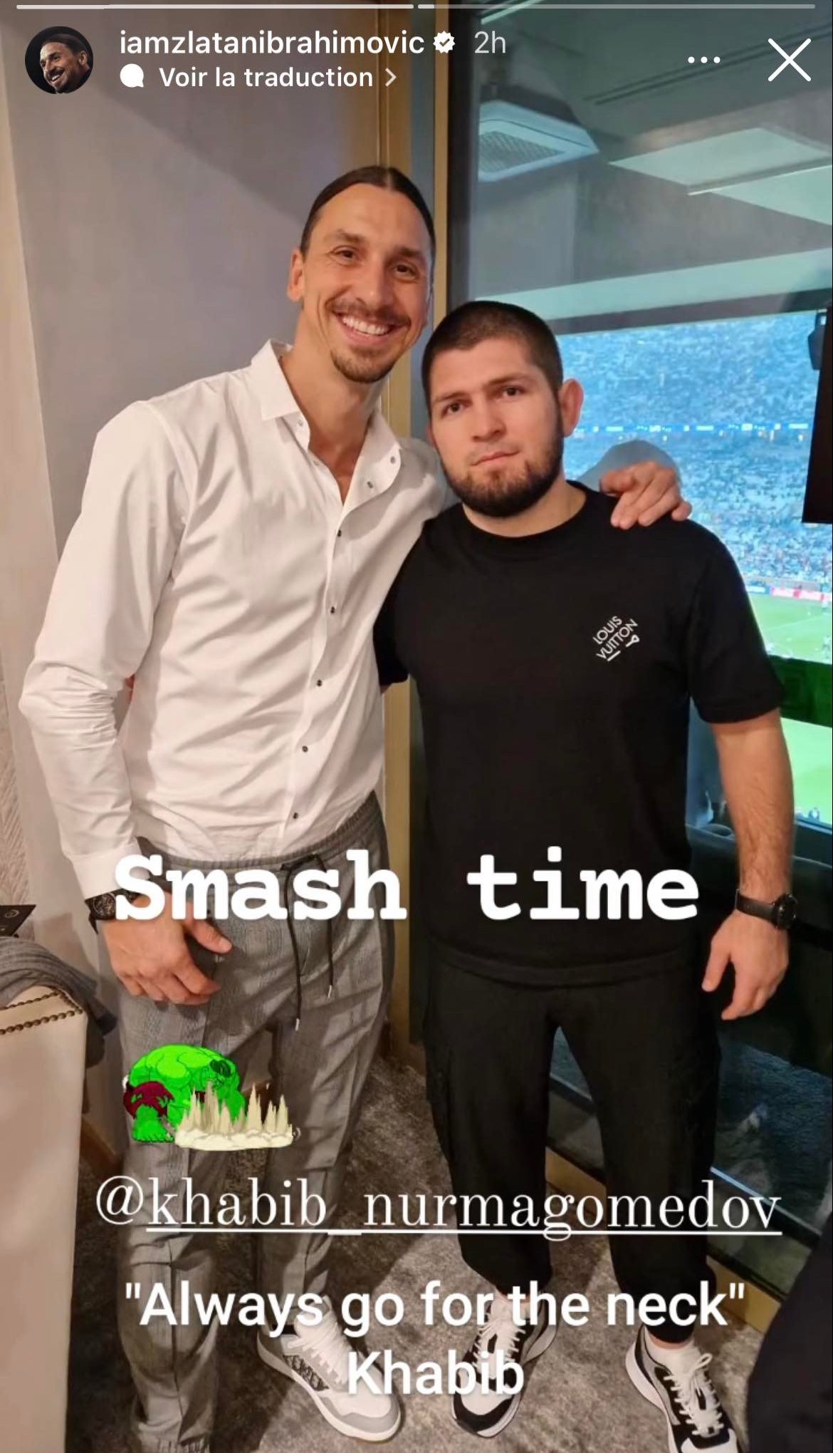 UFC - Après leur photo virale, le message épique de Zlatan pour Khabib