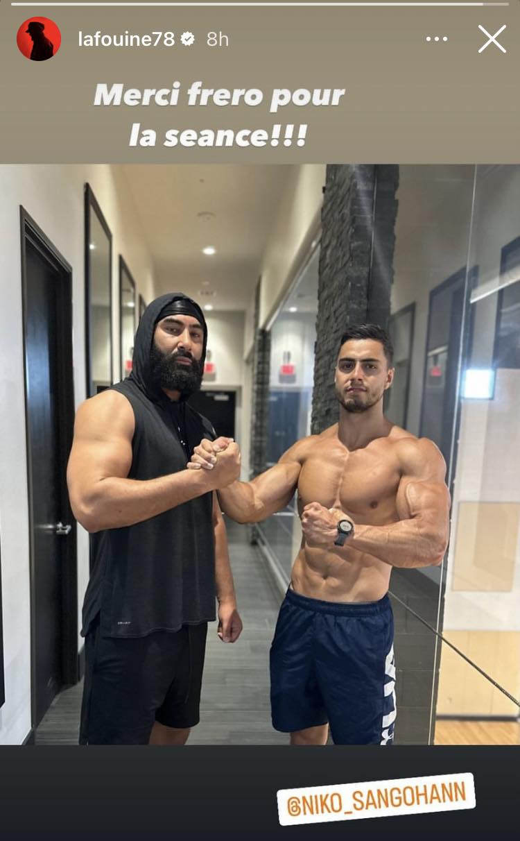 La nouvelle photo dingue des bras de La Fouine, trop balèze