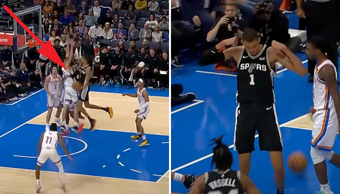 NBA - Wembanyama détruit tout pour ses débuts chez les Spurs, avec un move viral ! (vidéo)