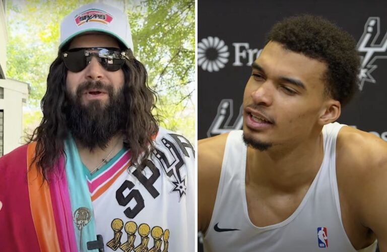 NBA - « Spurs Jesus », fan n°1 de San Antonio, se livre sur Wembanyama ...