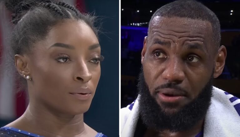 NBA - Après les JO de Paris, LeBron s'emporte sur Simone Biles (1m42 ...